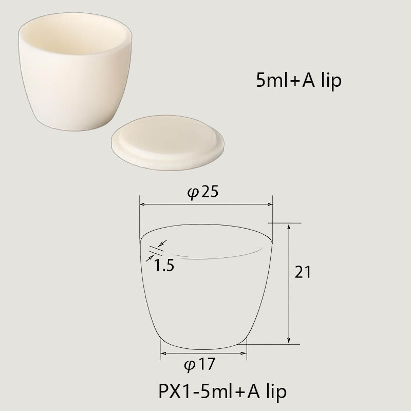 5ml Melting Gold Bowl, Melting Metal Container, Alumina Crucible ...