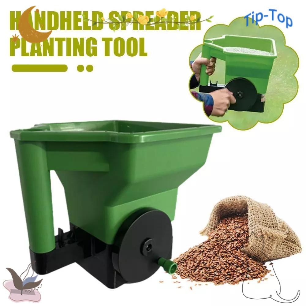 TIP-TOP Handheld Spreader, Gardening Tools Portable Handheld Fertilizer ...