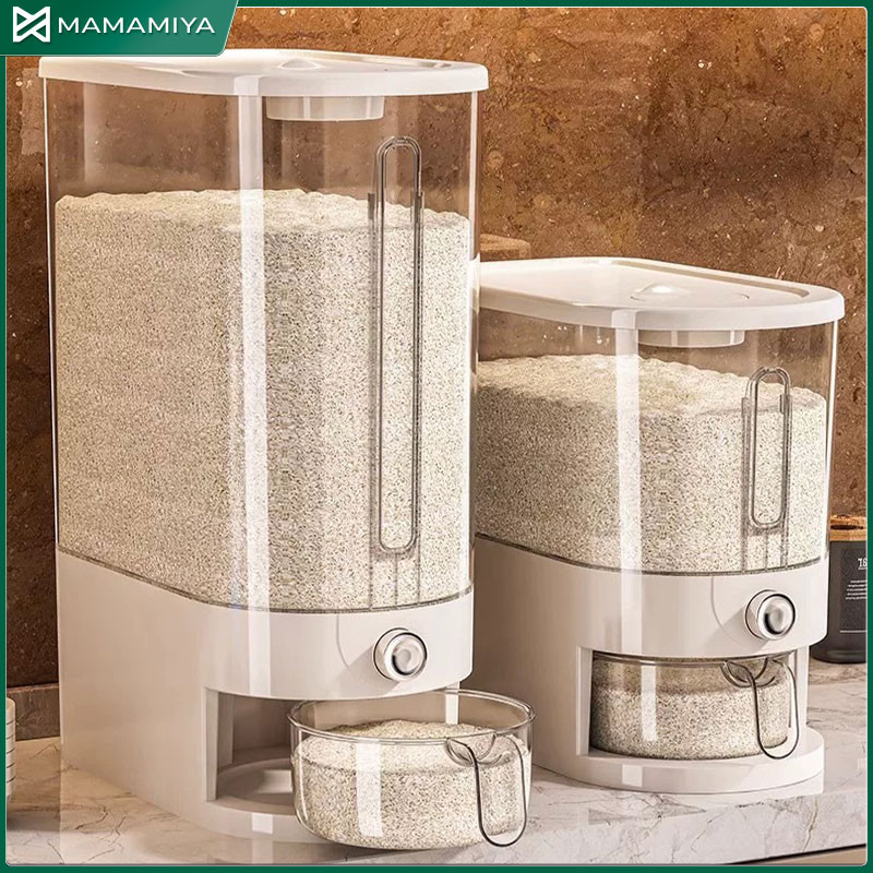 10KG Rice Dispenser Rice Storage Box Rice Organizer Rice storage Insect ...