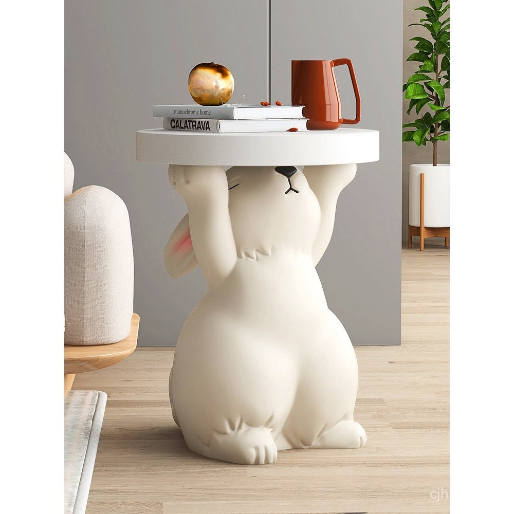Large Rabbit Coffee Table Floor Ornament Bedside Tray Living Room TV ...