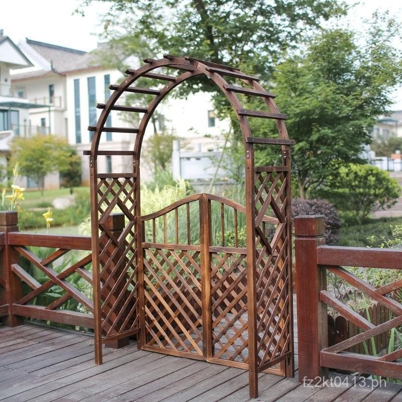 Villa Climbing Vine Frame Yard Outdoor Anti-Corrosion Wood Garden Rose ...
