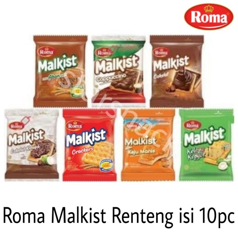 Roma Malkist Chocolate Shredded Coconut Cheese Packed 10pcs | Shopee ...