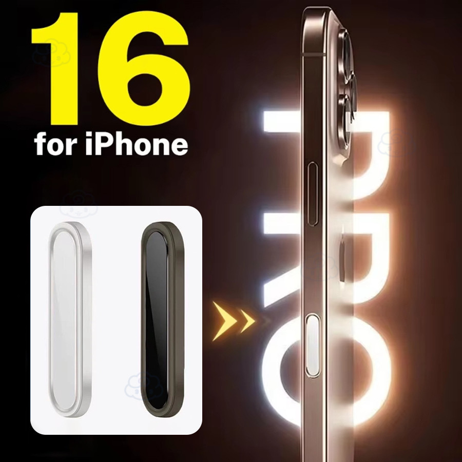 Metal Glass Sticker For iPhone 16 Pro Max 16Plus Camera Control Button ...