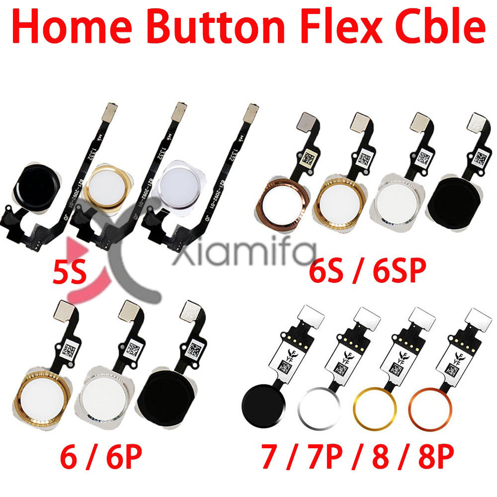 New For 5S 6 6Plus 6S Plus 7 7P 8 Plus Home Button Fingerprint Sensor ...