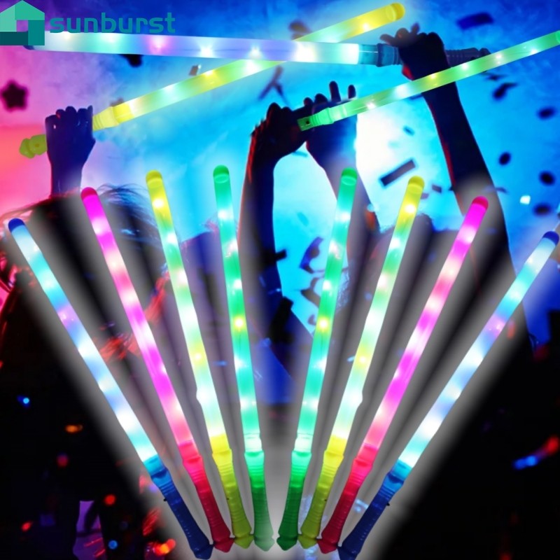[Good] LED Colorful Glow Sticks - Rave Atmosphere Prop - Fluorescent ...