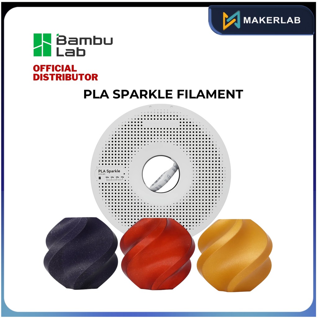 Bambu Lab PLA Sparkle 3D Printer Filament 1.75mm 1KG | Shopee Philippines