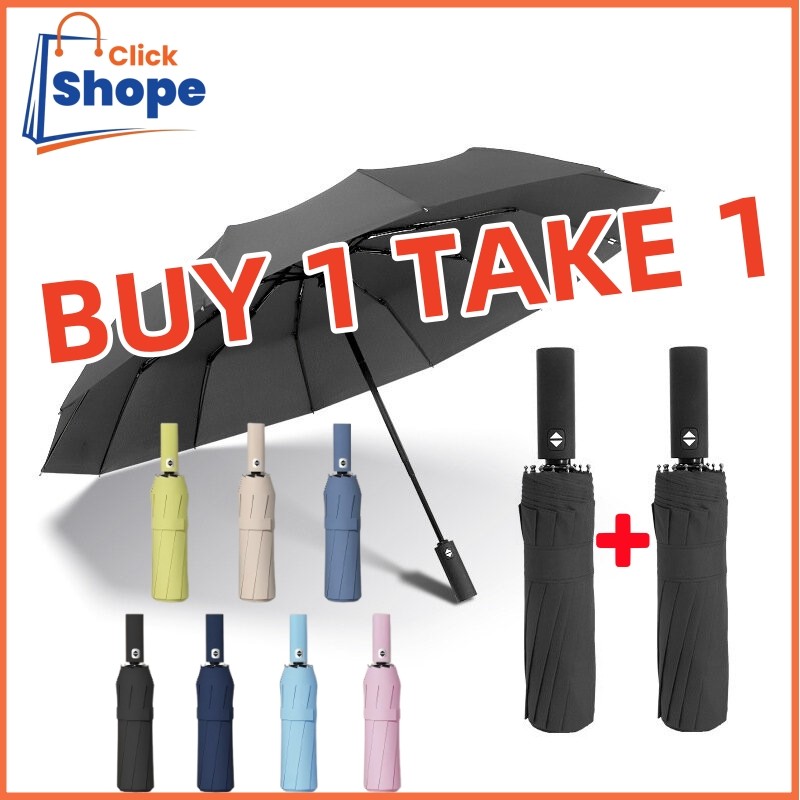 CLICK SHOPE Buy 1 Take 1 Umbrella 24 Ribs Umbrella Folding Automatic ...