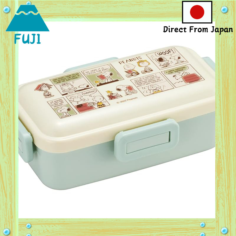 Snoopy Peanuts Comic Anti-Bacterial Bento Box by Skater - 600ml / 530ml / 2-Tier / Dome Shape ...