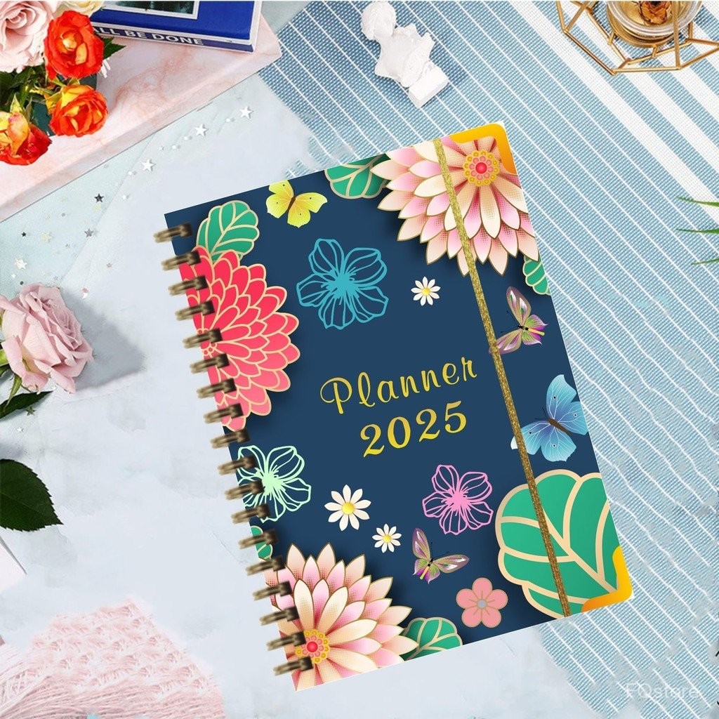 2025 English version notebook, 72 sheets/144 pages, A5 notebook ...