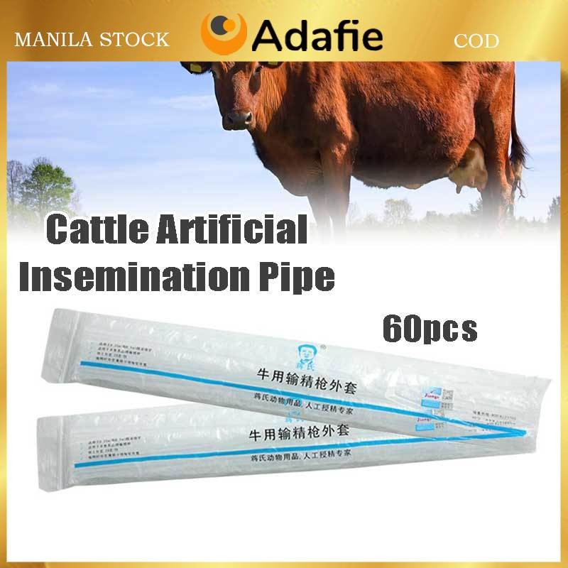 60Pcs Cattle Artificial Insemination Pipe Universal Cattle Cow ...