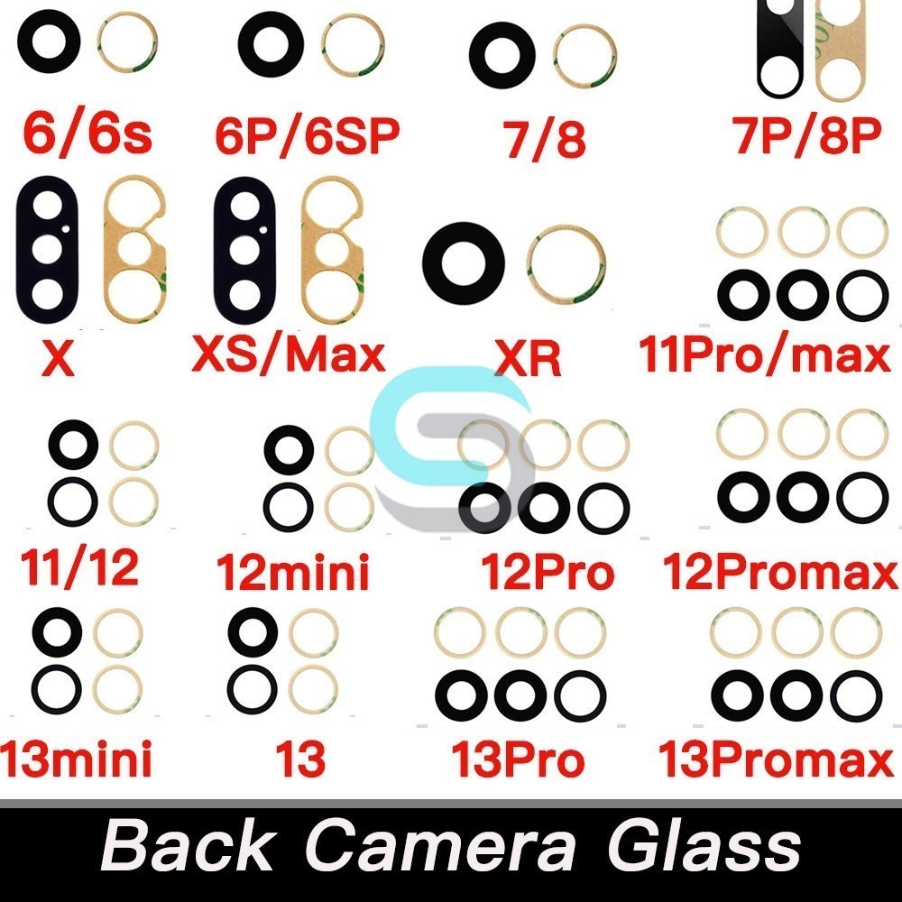 Camera Glass Lens for Phone 6 6s 6Plus 6sPlus 7 7Plus 8 8 Plus X XR XS ...
