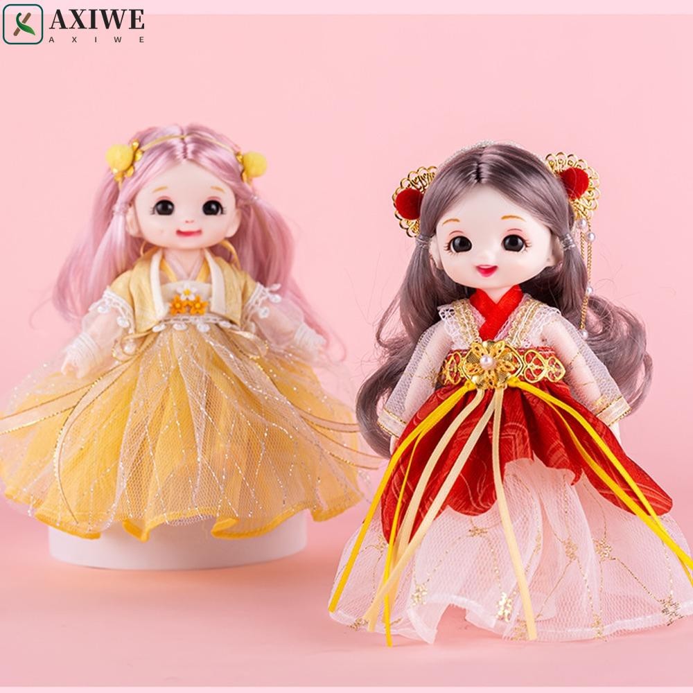 AXIWE Ancient Dress Bjd Doll, Multiple Colors Hanfu Princess 17cm ...