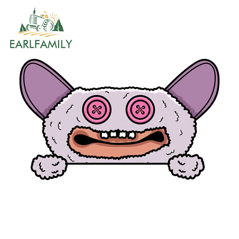 EARLFAMILY Fuggler Cartoon Peeker Car Stickers Kawaii Campervan ...