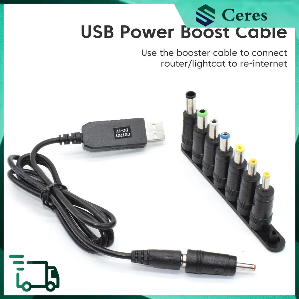 Universal USB to DC Power Cable 5V 3.5mm With 8 Heads USB to DC Jack ...
