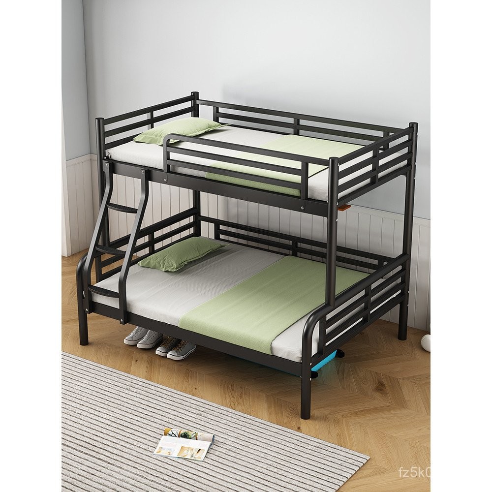 Adult Bed Two-Layer Iron Frame Bed Iron Art Dormitory Employee Upper ...