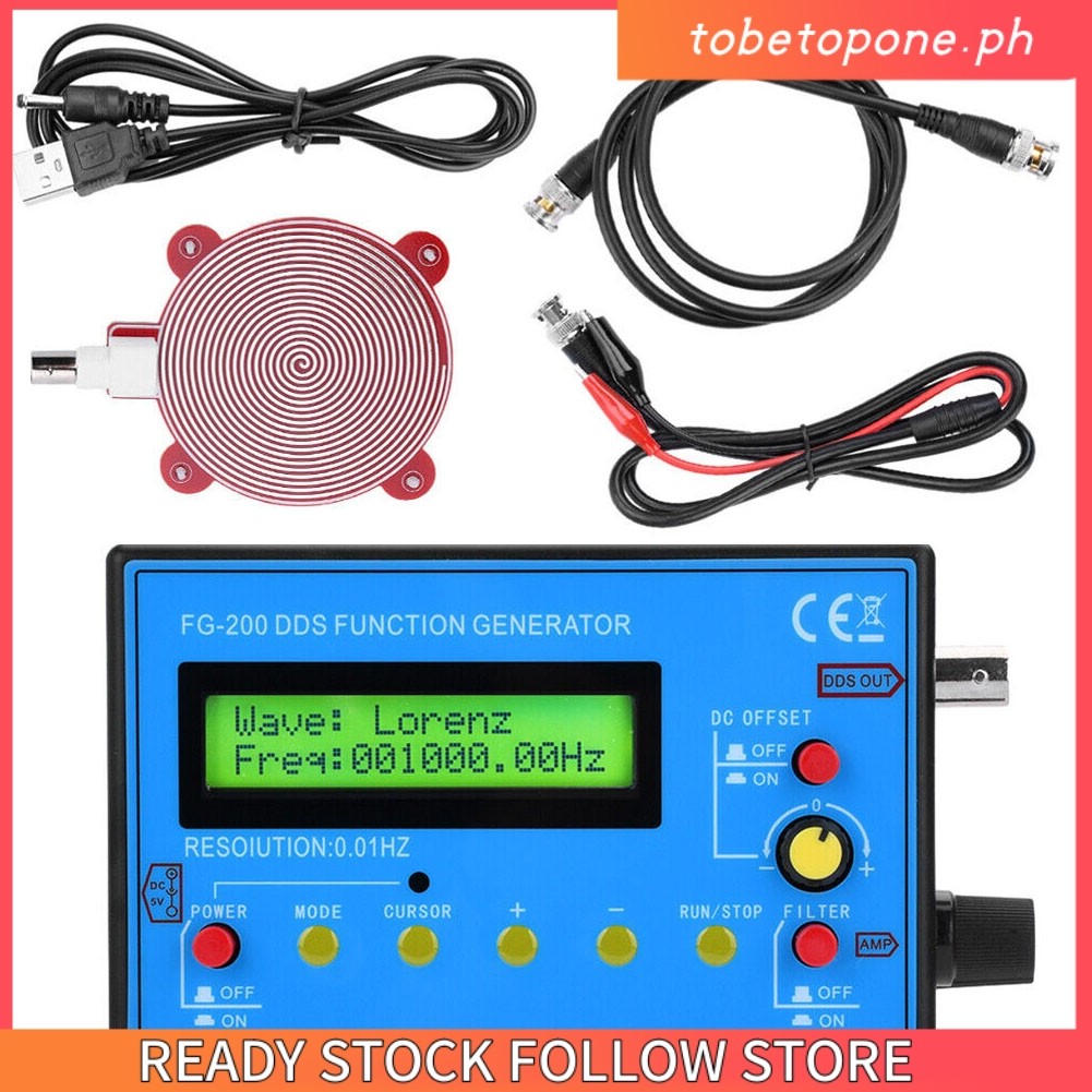 TBTOPONE ️FG-200 0.01-500KHz DDS Function Signal Generator Frequency ...