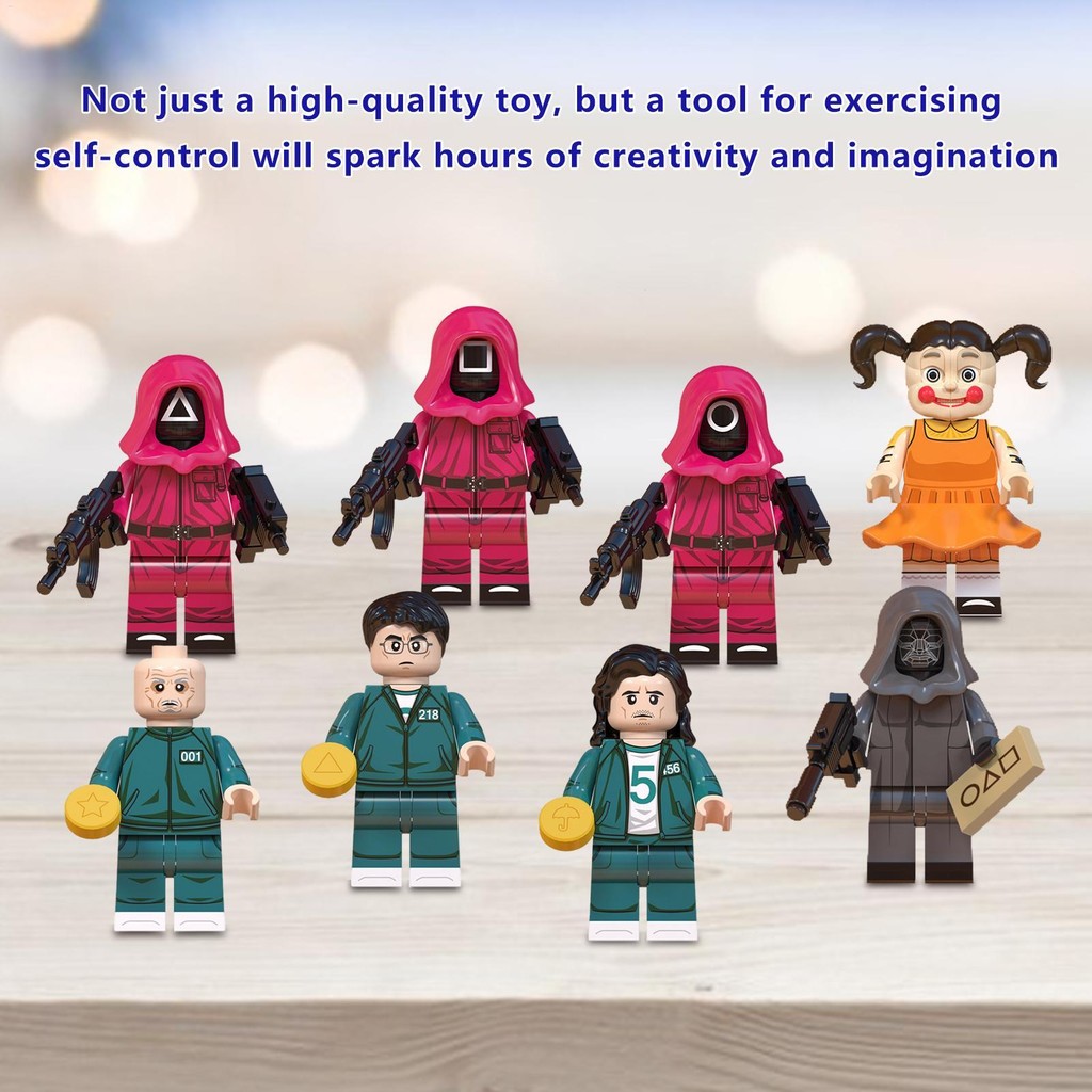 Squid Game Building Blocks Puppet Game Manager Mini Figures Educational ...
