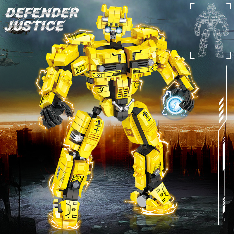 Transformers Mecha Optimus Prime Robot Bumblebee Compatible Lego Building Blocks Small Particle ...