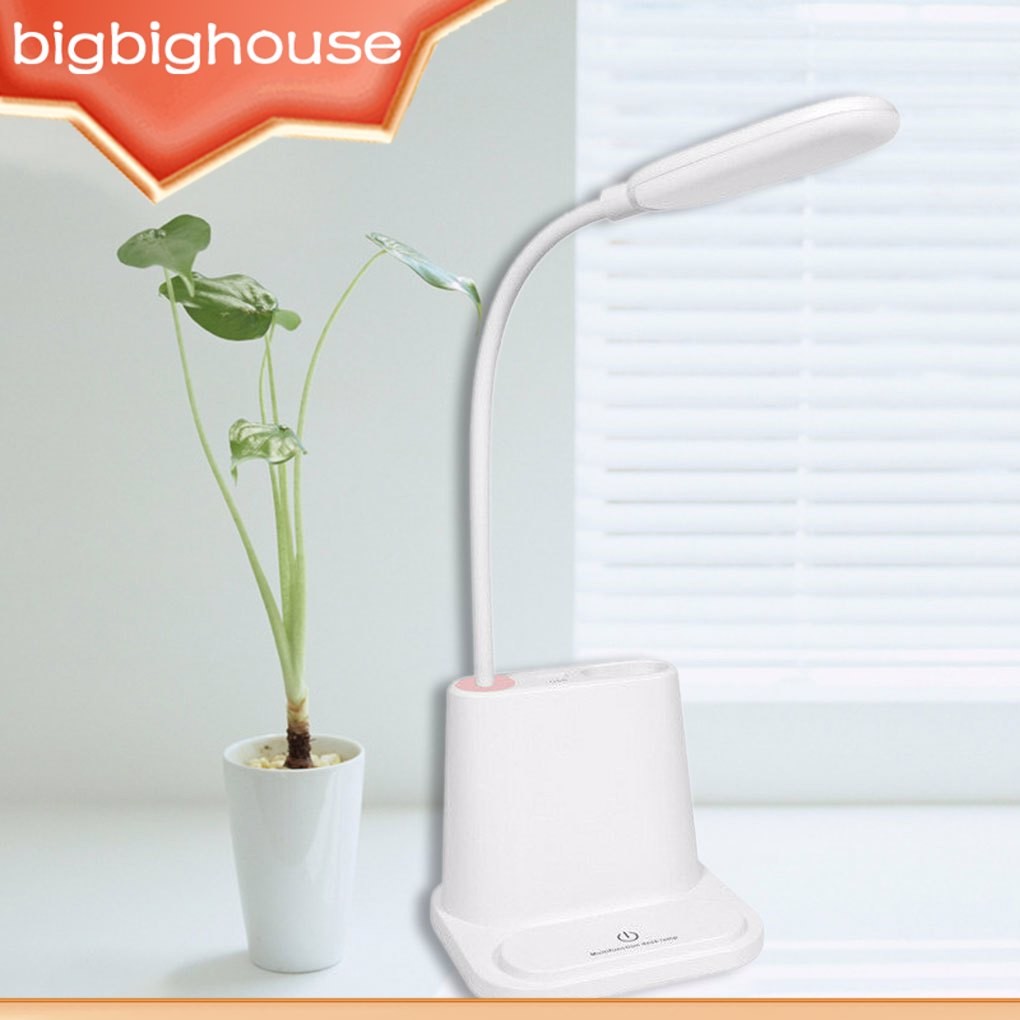 LED Eye Protection Desk Lamp Multi-Functional Pen Holder and Phone ...