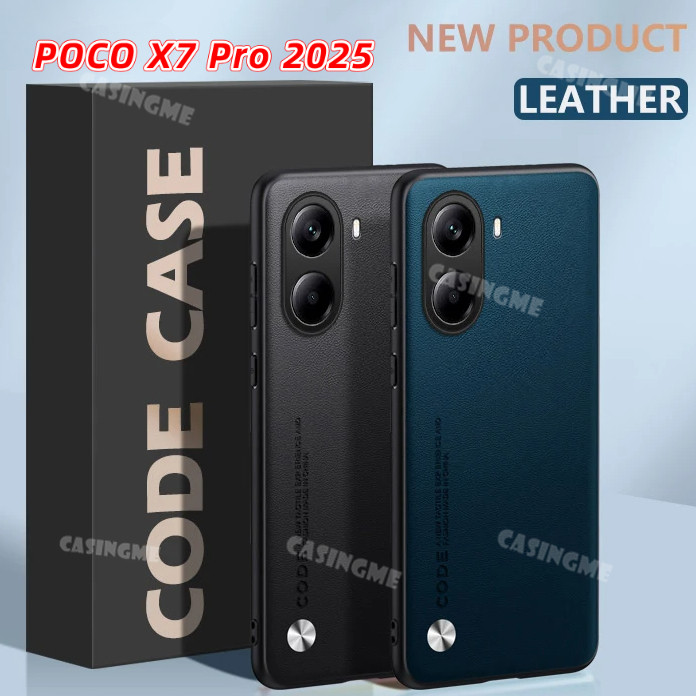 POCO X7 Pro 2025 Luxury Plain Skin Leather Casing For POCO X7 Pro 5G ...