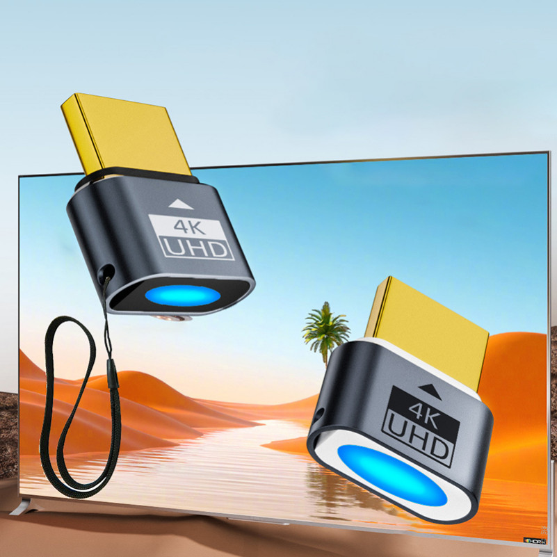 HDMI-compatible Virtual Display Adapter 4K Fit-Headless Displayport ...