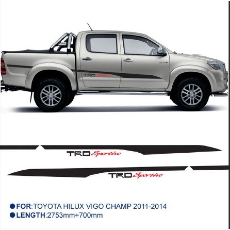 K364 TRD Sportivo Body Stripes High Quality Vinyl Stickers > | Shopee ...