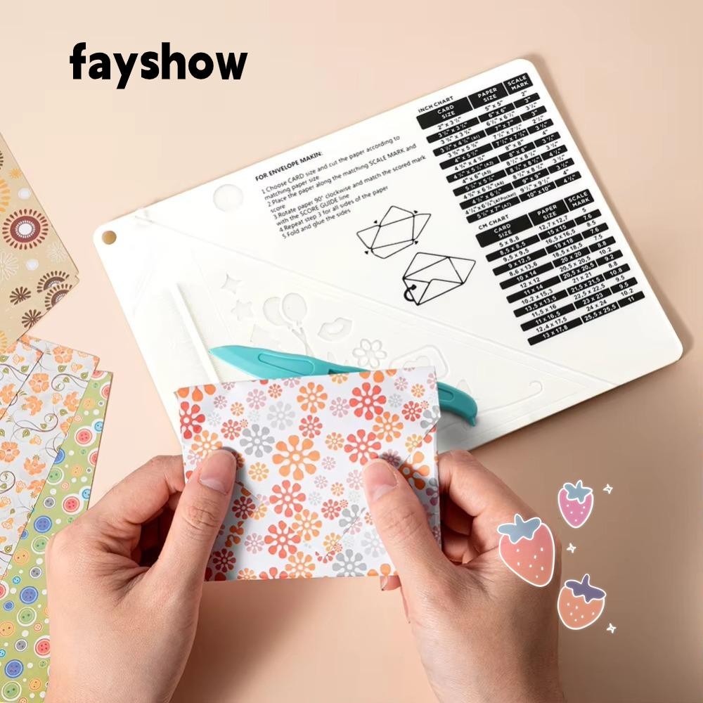 FAYSHOW2 Paper Trimmer Scoring Board, with Measuring Grid Multi-purpose ...