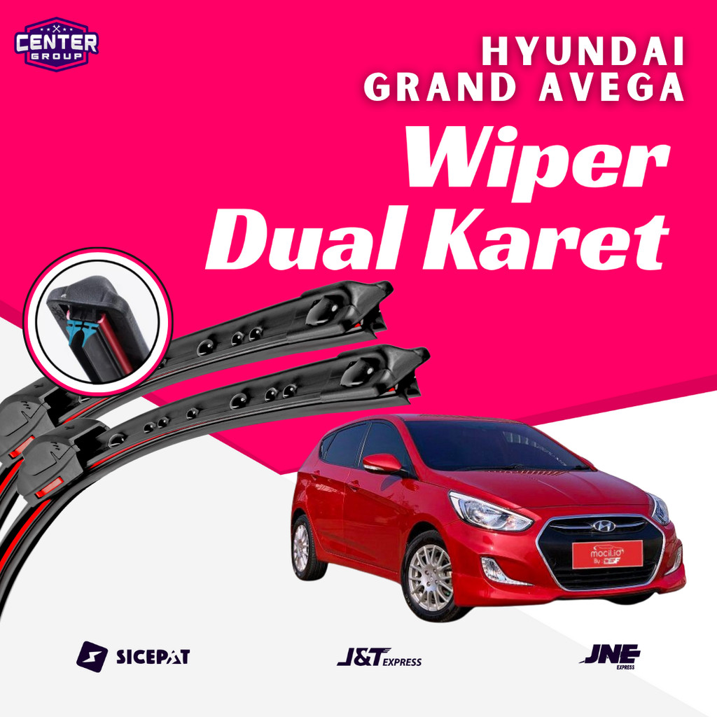 Hyundai Grand Avega Car Dual Blade Wiper Dual Rubber Model Double ...