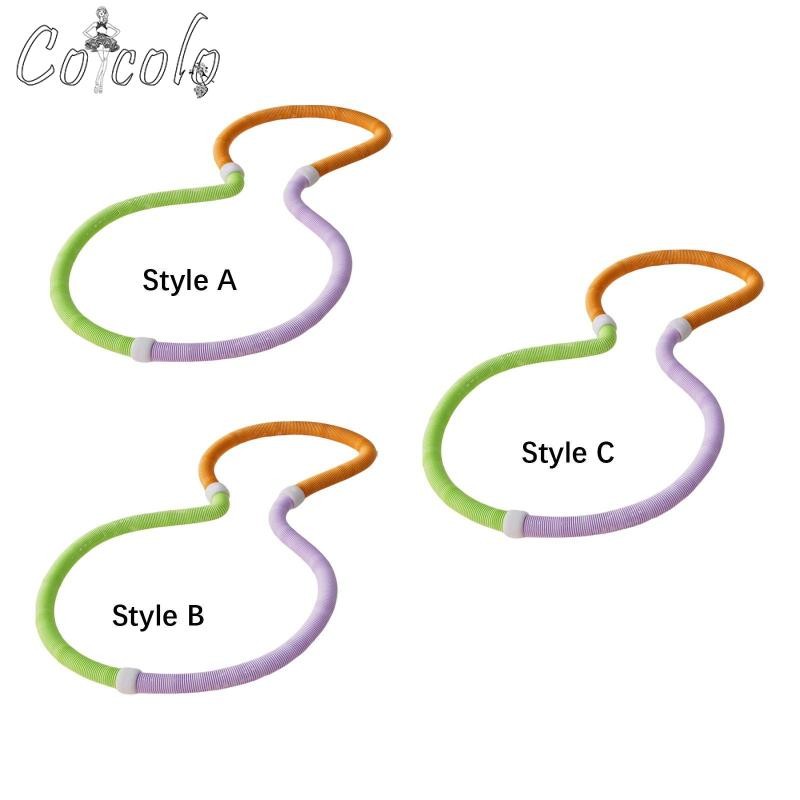 [sparkfire1] Weighted Fitness Hoop Spring Hoop PVC Portable Outdoor ...