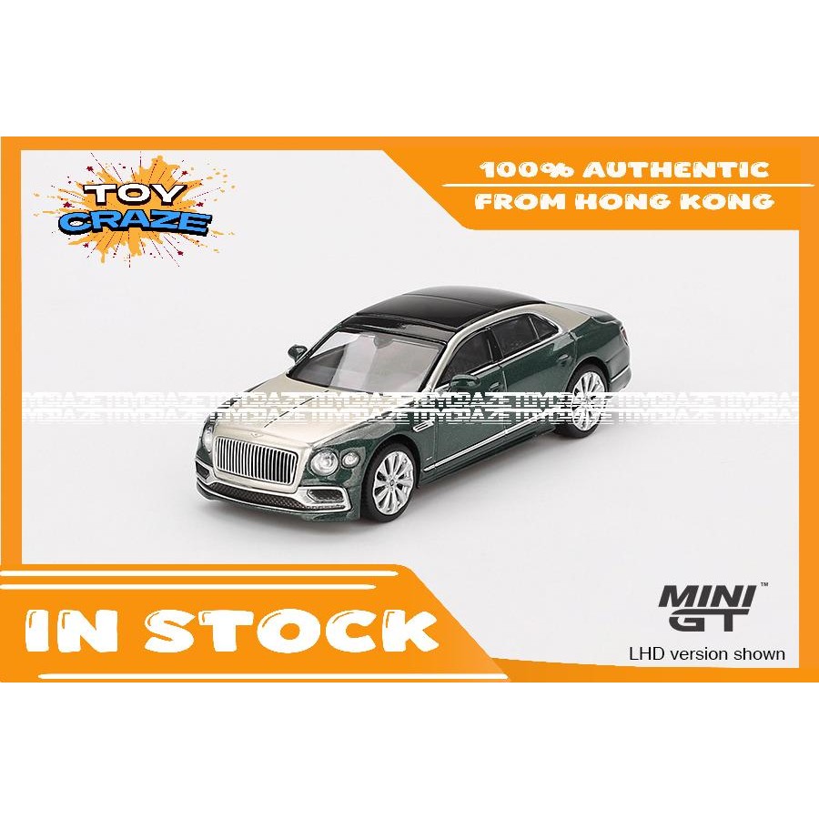 [Authentic] Mini GT #867 1/64 Bentley Flying Spur White Sand Verdant ...