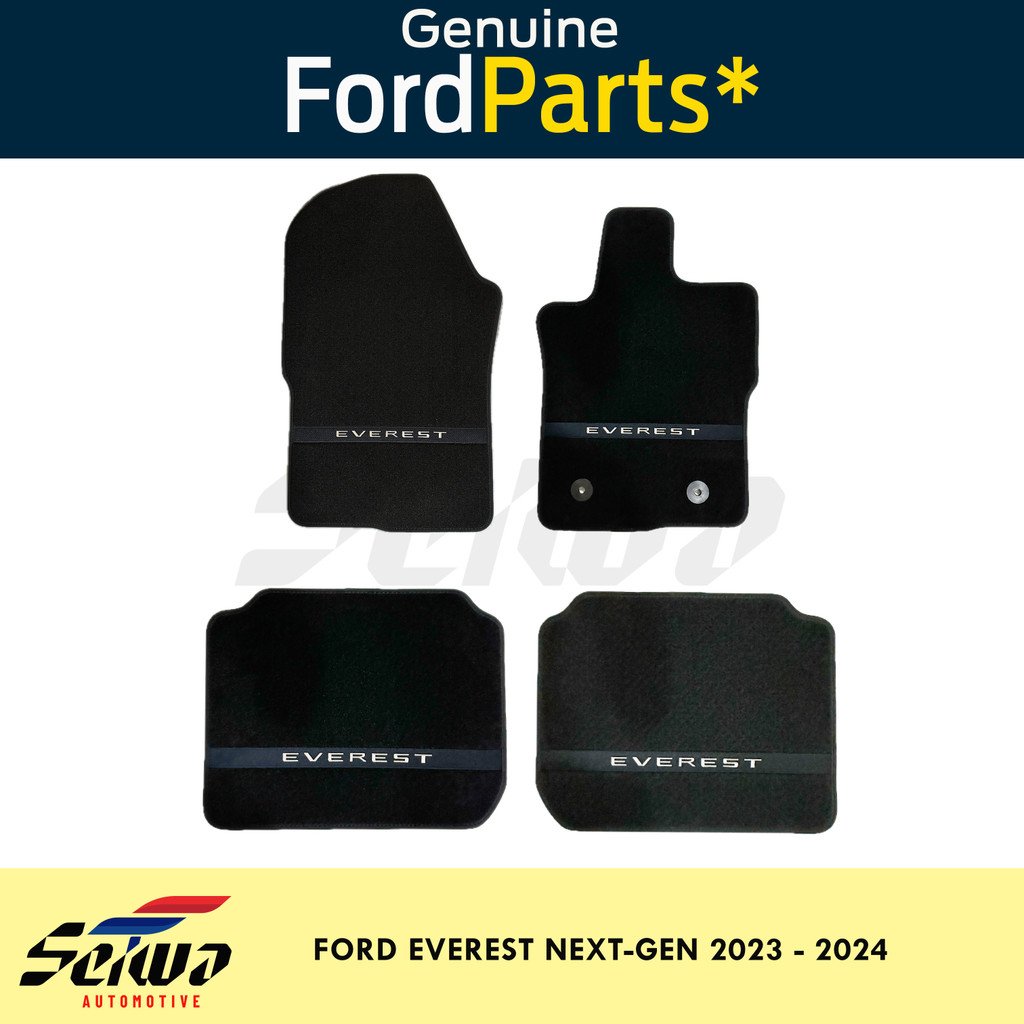 [NEXT-GEN 2023 - 2024] Ford Everest Carpet Matting (2 ROWS) - Genuine ...