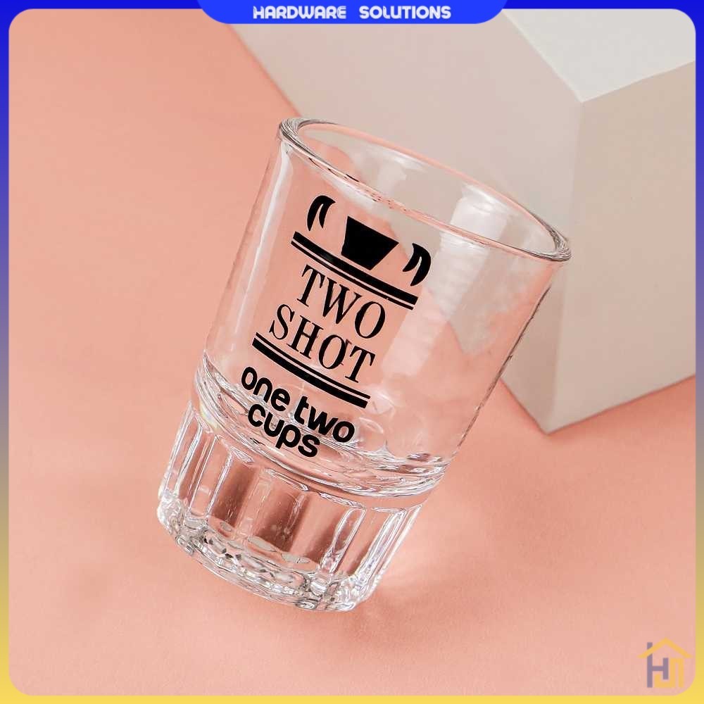 One Two Cups Expresso Shot Glass Coffee Glass 60ml - MD19 | Shopee ...