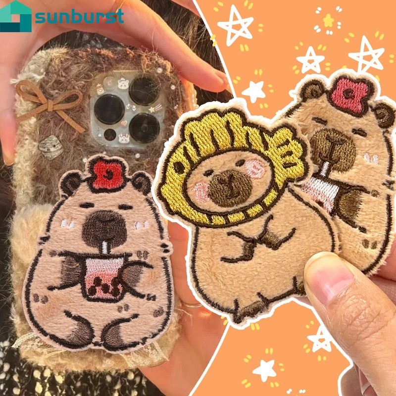 1/2Pcs Cartoon Capybara Cloth Patch - for Sewing Clothing - Sewing Accessories - Cute Capibala ...
