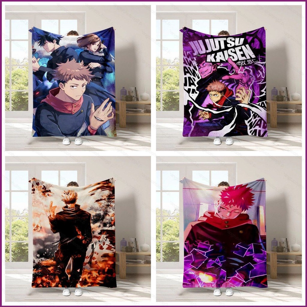 Trend Jujutsu Kaisen Itadori Yuji Gojo Satoru Anime Blanket Home Warm ...