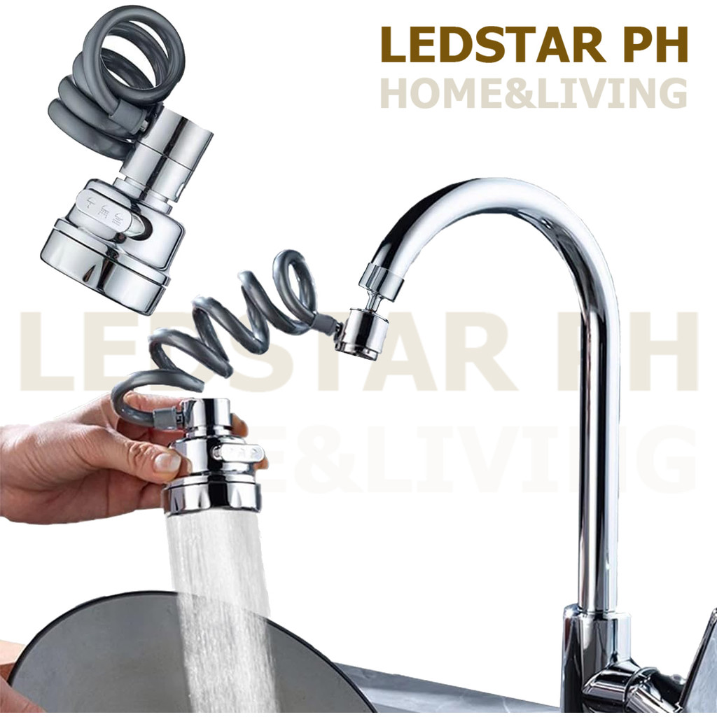 Universal Pull-out Kitchen Faucet 3Modes 360°Swivel Pull Out Faucet ...