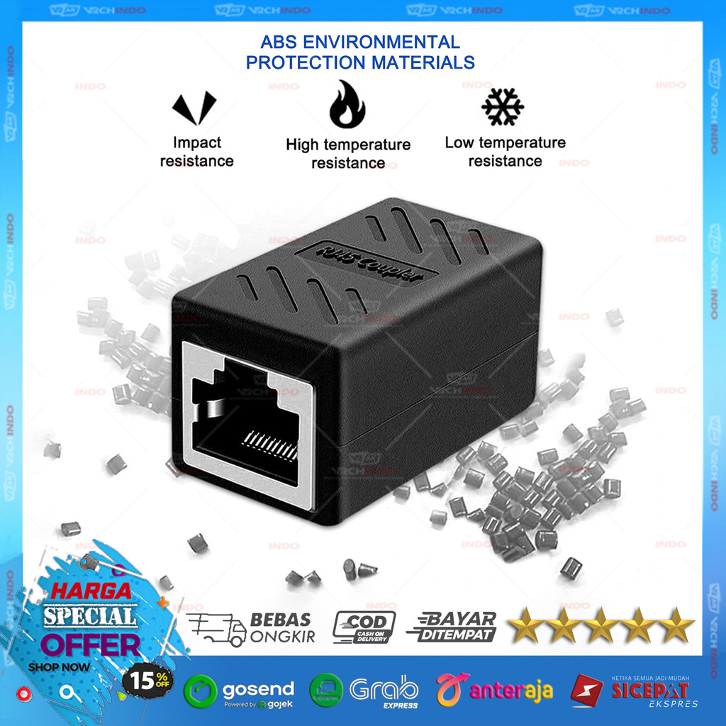 Lan Internet Barrel Connector 1/1 Lan Cable Connection RJ45 Splitter ...