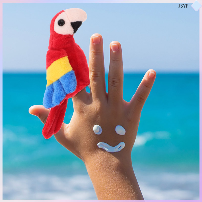 Mini Parrot Finger Puppet Realistic Bird Animal Hand Puppet Toy for ...