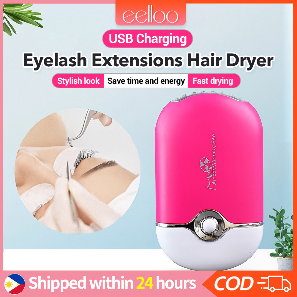 5V Fast Cooling Metal USB Mini Fan Eyelash Extension Blower Eyelashes ...