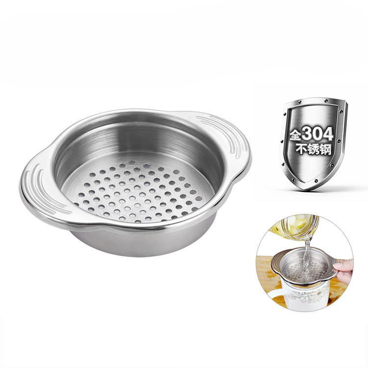 304 Stainless Steel Drainer Water Filter Oil Filter Basket Double Ear ...