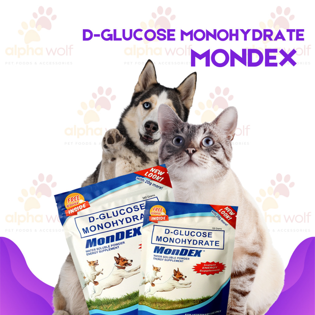 Mondex Dextrose Powder D-Glucose Monohydrate for Dogs 100grams | Shopee ...