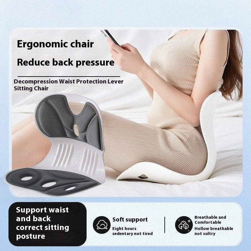 Posture Corrector Chair Lumbar Back Support Maternity Cushion Curable ...