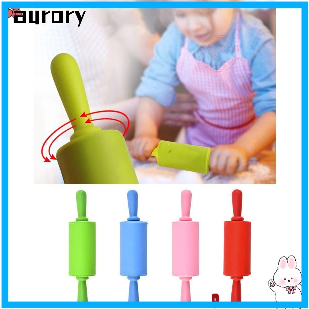 AURORY Flour Stick, Non-stick Silicone Roller Rolling Pin, Small Baking ...