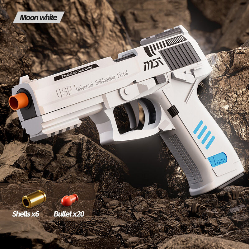 Csnoobs Throwing Shell USP Toy Gun Soft Bullet Airsoft Launcher Outdoor ...