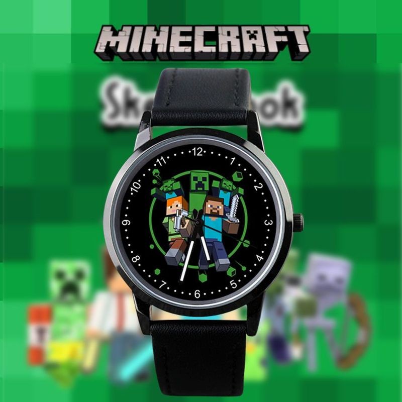 Minecraft Creeper, Dream & Ender Dragon Waterproof Quartz Watch ...