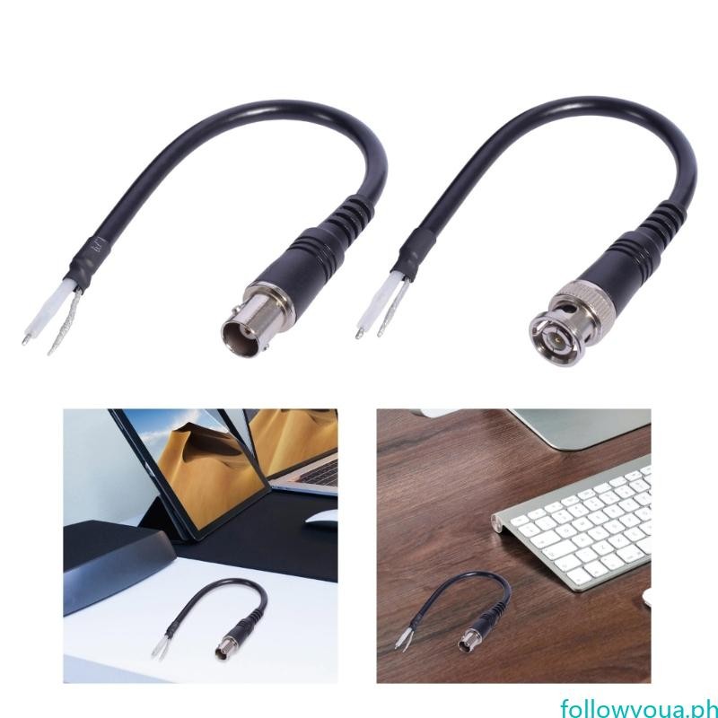 fol PVC BNC Pigtail Cable Male Female to Bare Wire Coaxials Connectors ...