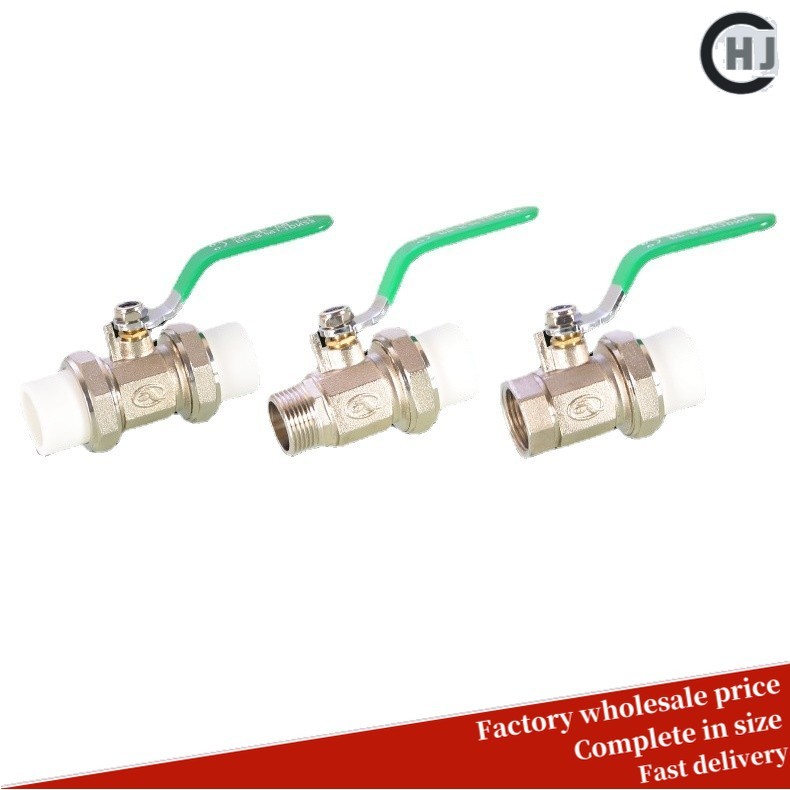 Ppr Live Connection Copper Ball Valve 20/25/4/6 Points Double Head ...