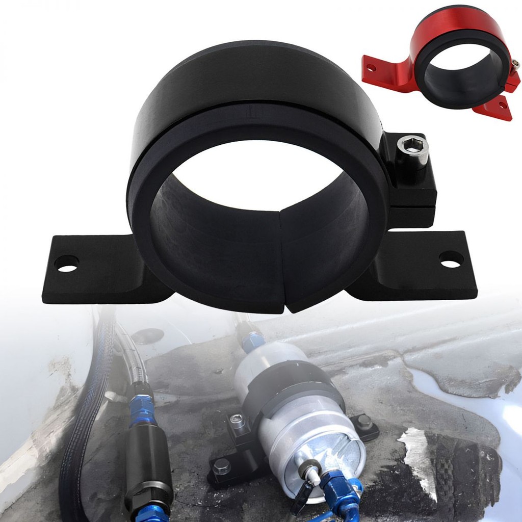 58mm / 50mm Fuel Pump Clamp Holder Aluminum Universal Fuel Filter ...