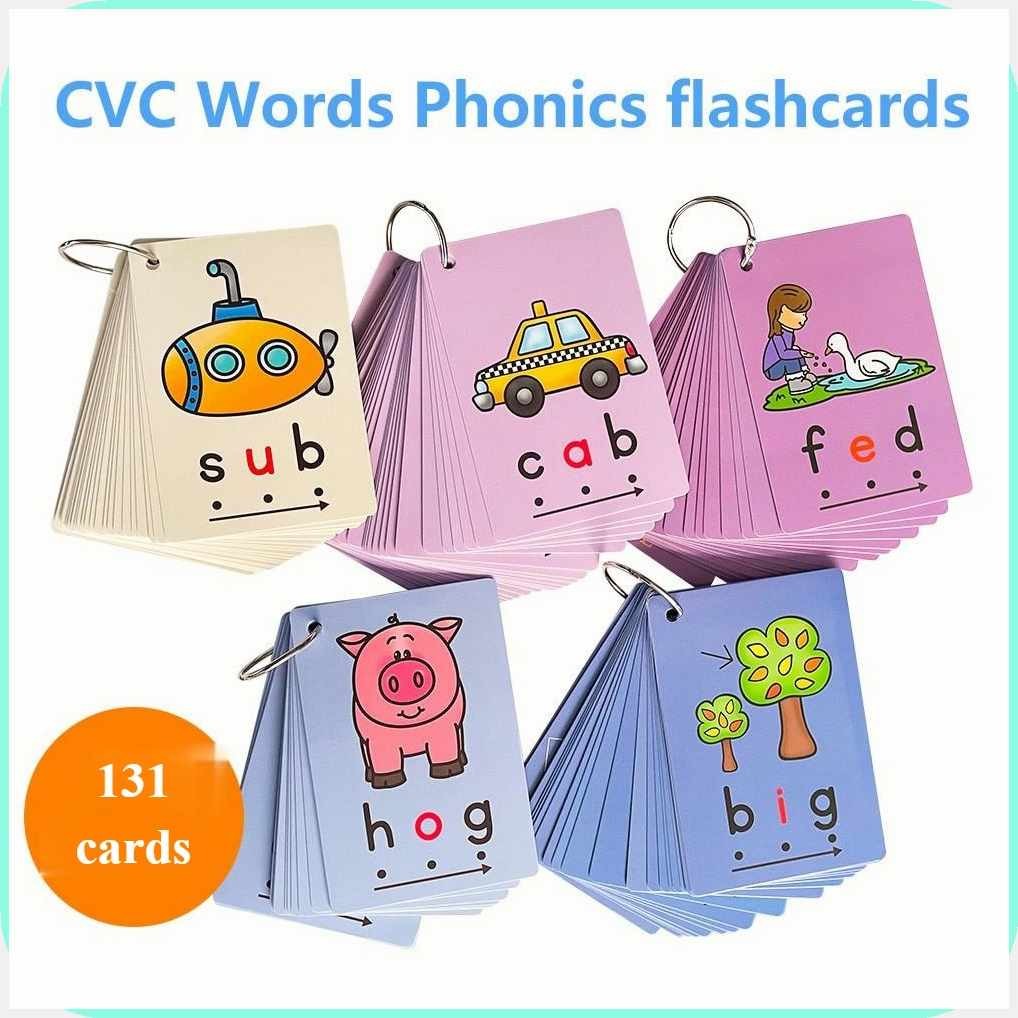 CVC!c[Flashcards.F`Short@k+Vowel!cY,Az+L+N+T+Word Cards CVC Beginning ...