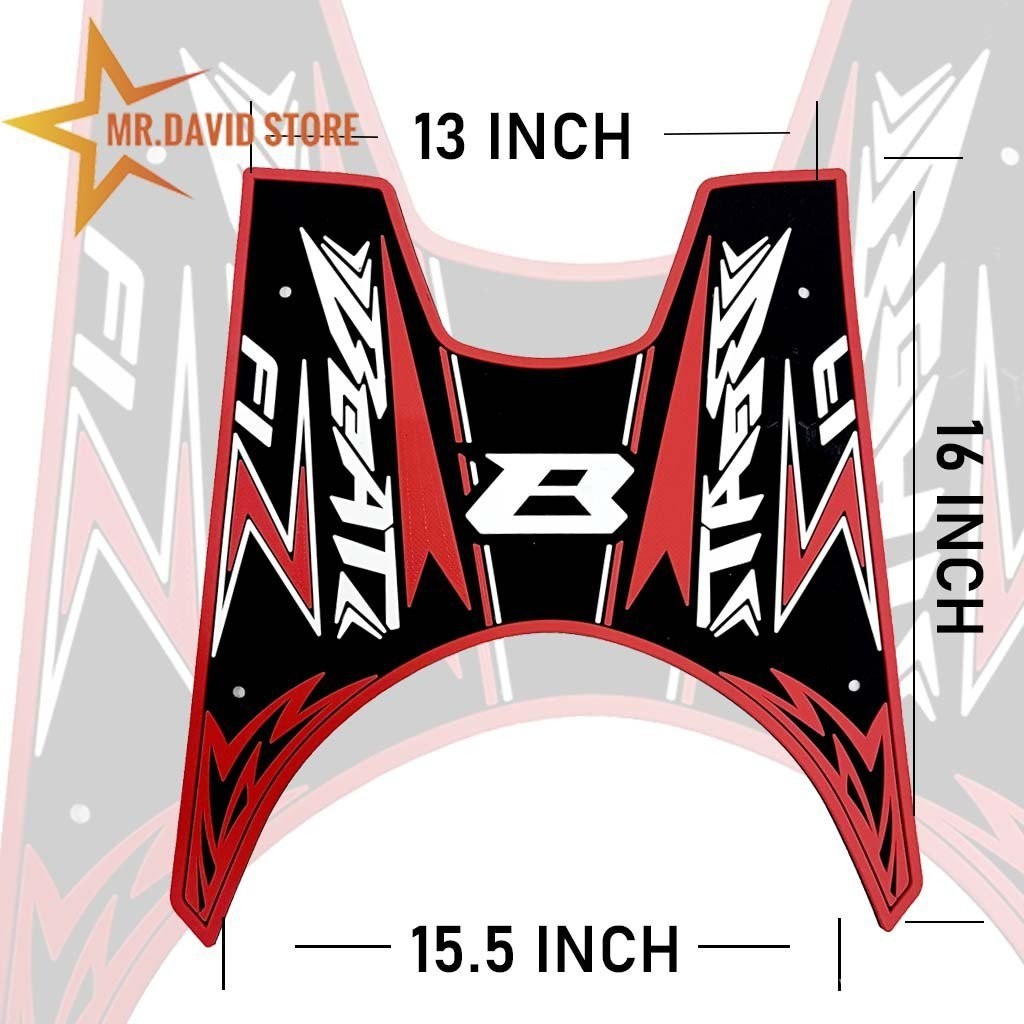 Honda click Matting foot For Honda Click 125i V1,V2,V3 Rubber mat And ...