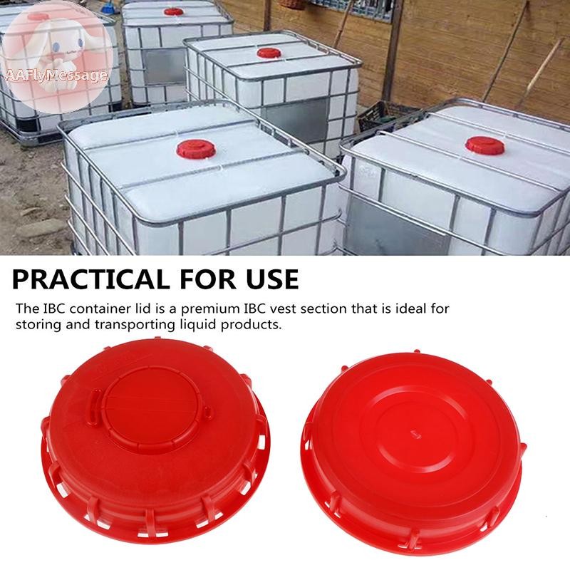 AFIYM Red IBC Lid Water Liquid Storage IBC Tank Fitting Plastic Cover ...